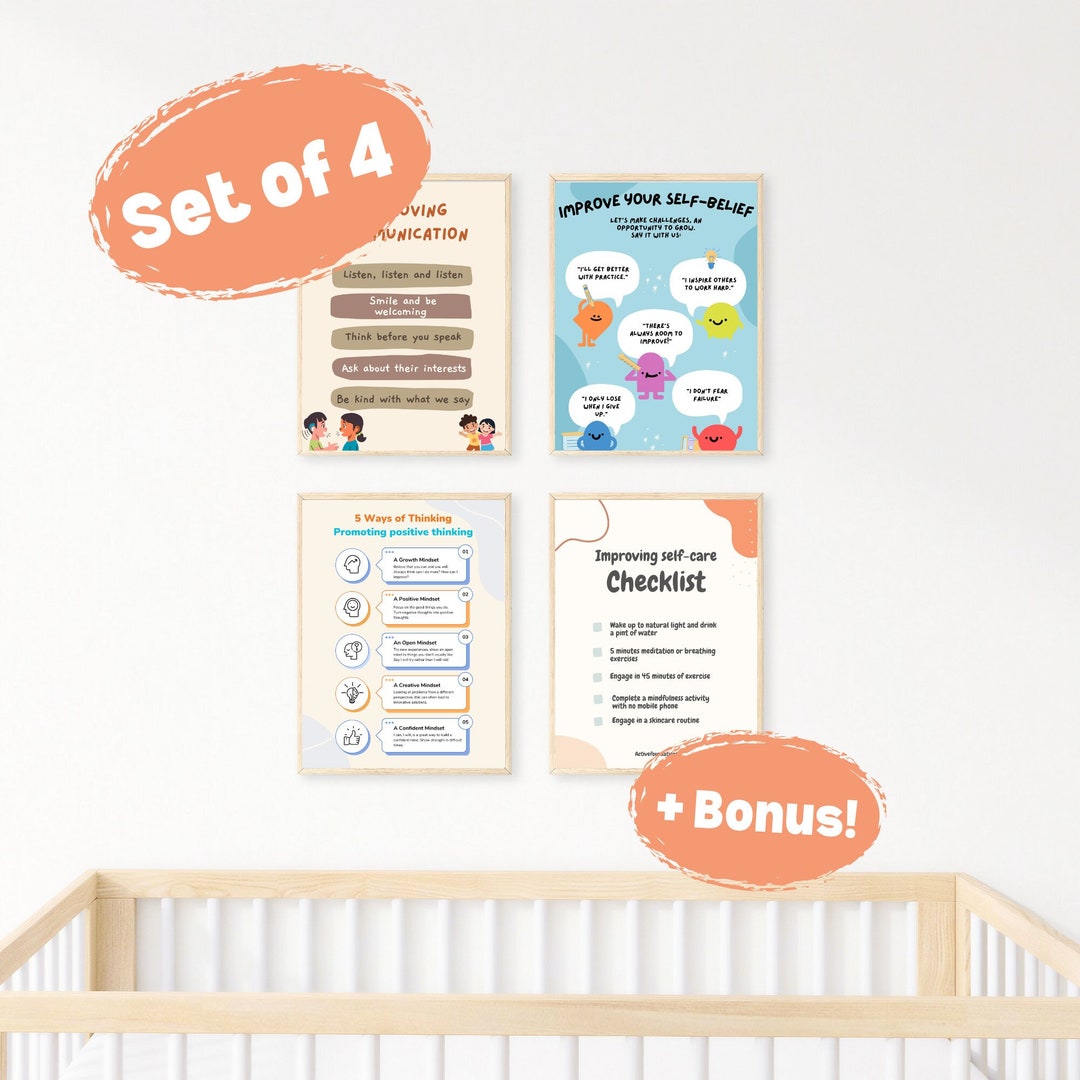 Children's Autism Self Improvement Prints A4 / A3 / A2 / A1 DIGITAL ...