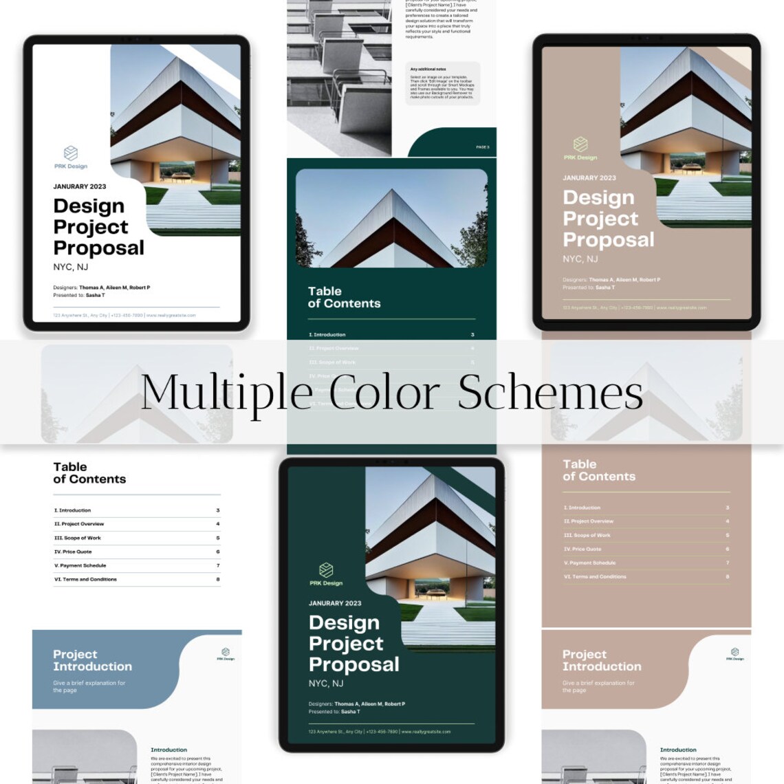 Interior Design Template Project Proposal Professional Contract ...