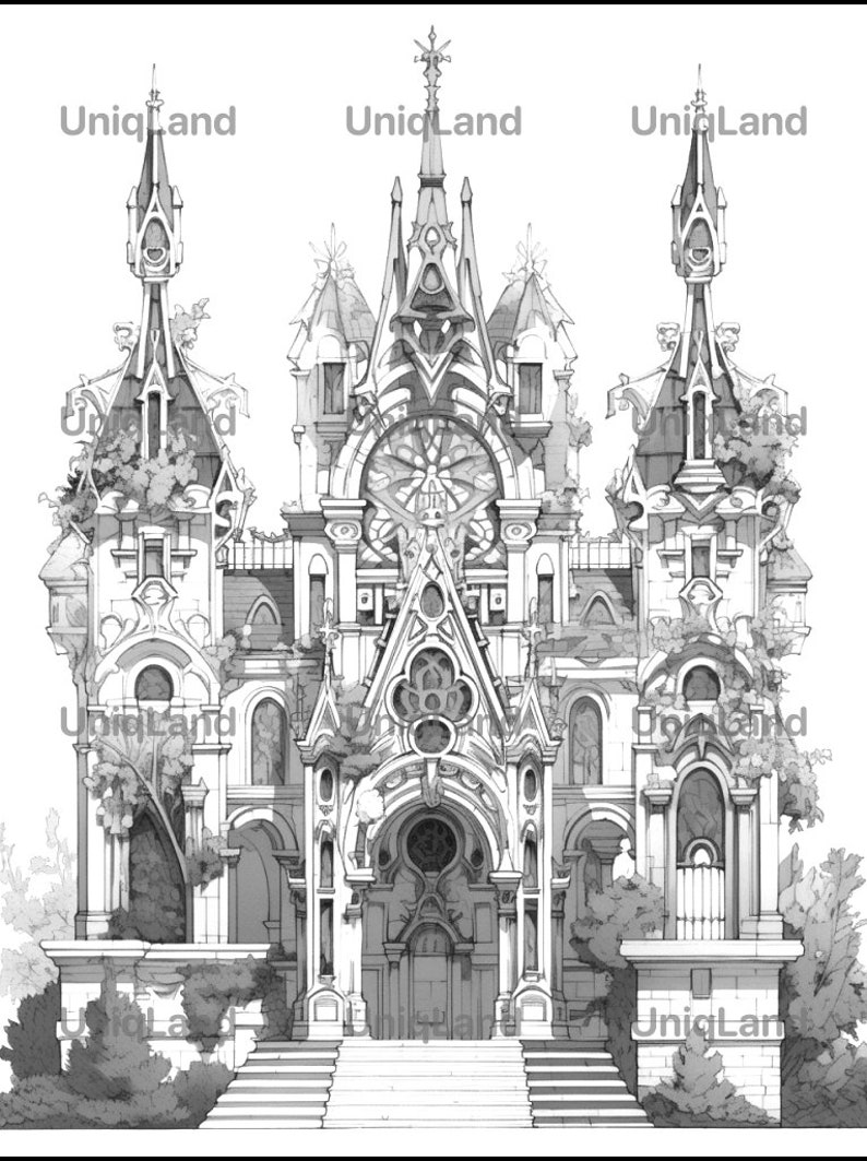 Gothic Architecture Drawing Book- the Inspiring Classical Surrealistic ...