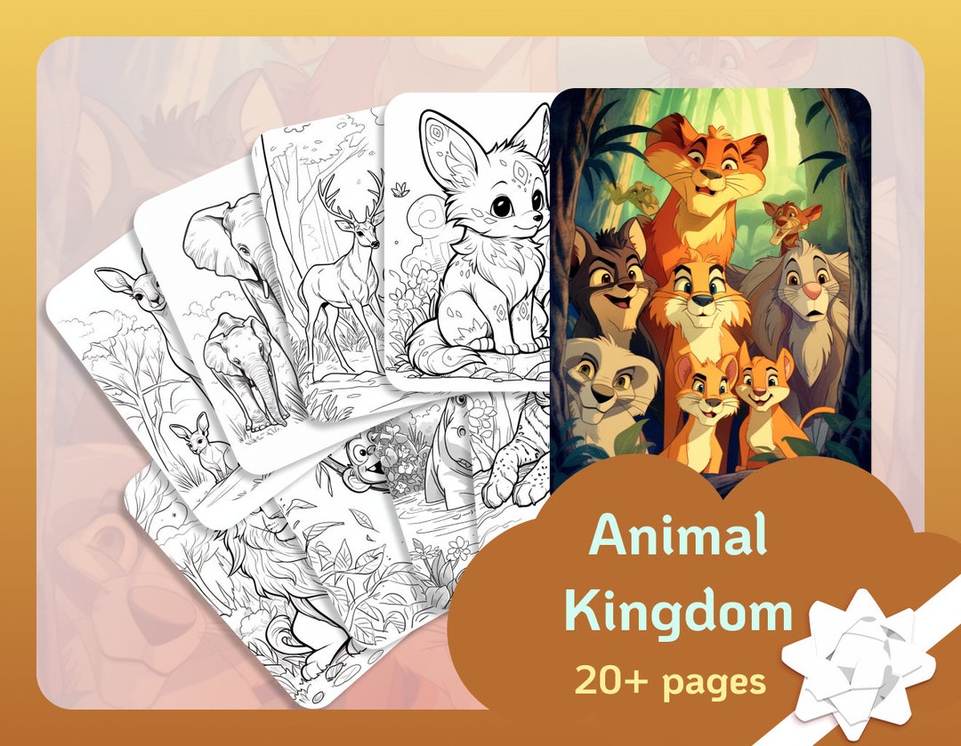Animal Kingdom Children Doodle Book- Exploring the Imaginative ...