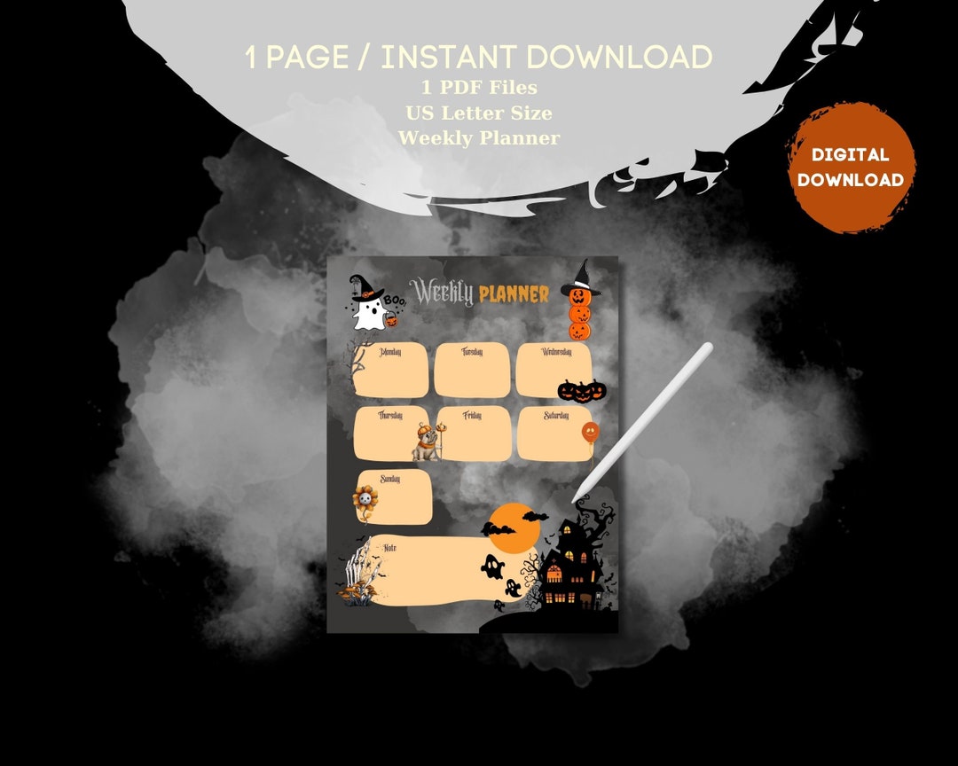 Halloween Digital Planner, iPad Planner, Witchy Planner, Witch Has ...