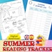 Summer Reading Printable for Kids, Reading Tracker for Children, Summer ...