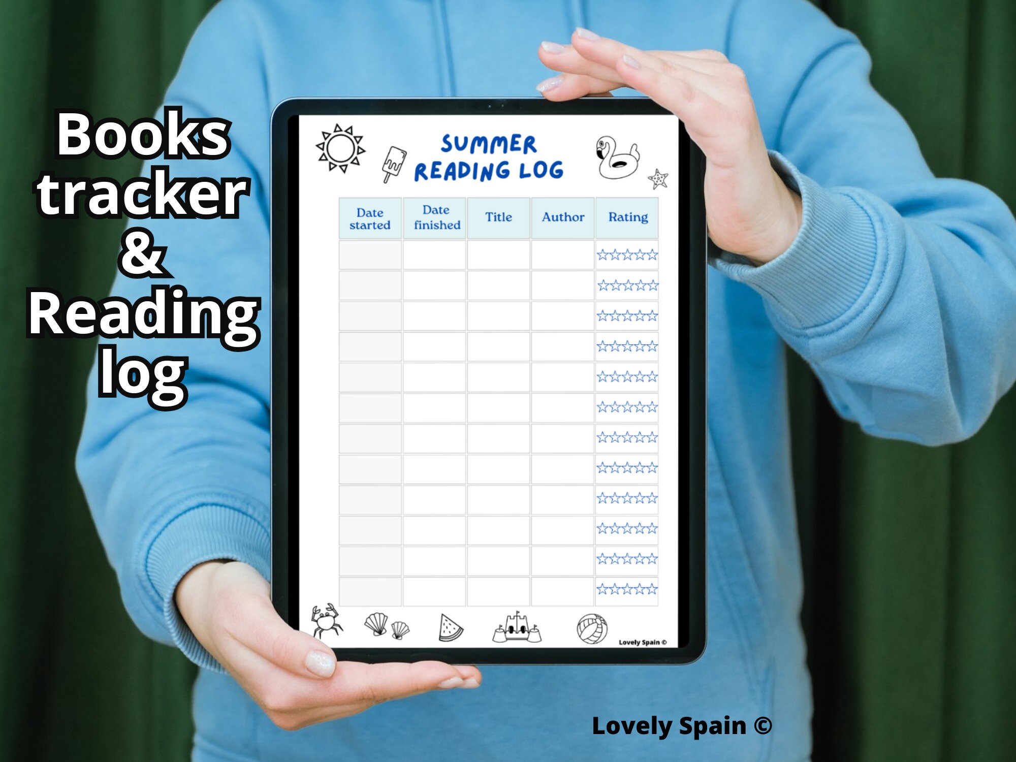 Summer Reading Printable for Kids, Reading Tracker for Children, Summer ...