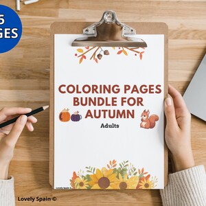 15 Fall Coloring Pages for Adults, Autumn Season Bundle Printable, Fall ...