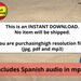 Spanish Family Members Flashcard Printable, Spanish Worksheet for ...