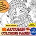 15 Fall Coloring Pages for Adults, Autumn Season Bundle Printable, Fall ...