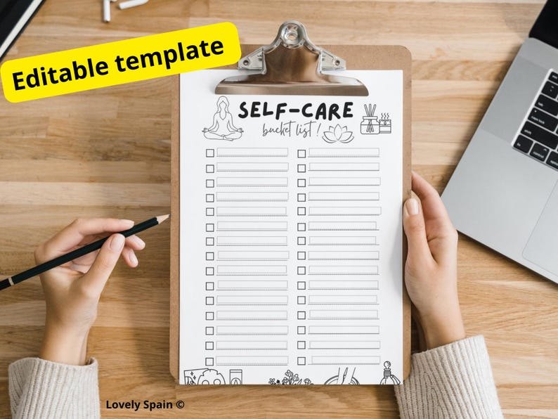 Self Care Bucket List Printable, Relaxation & Mindfulness Activities ...