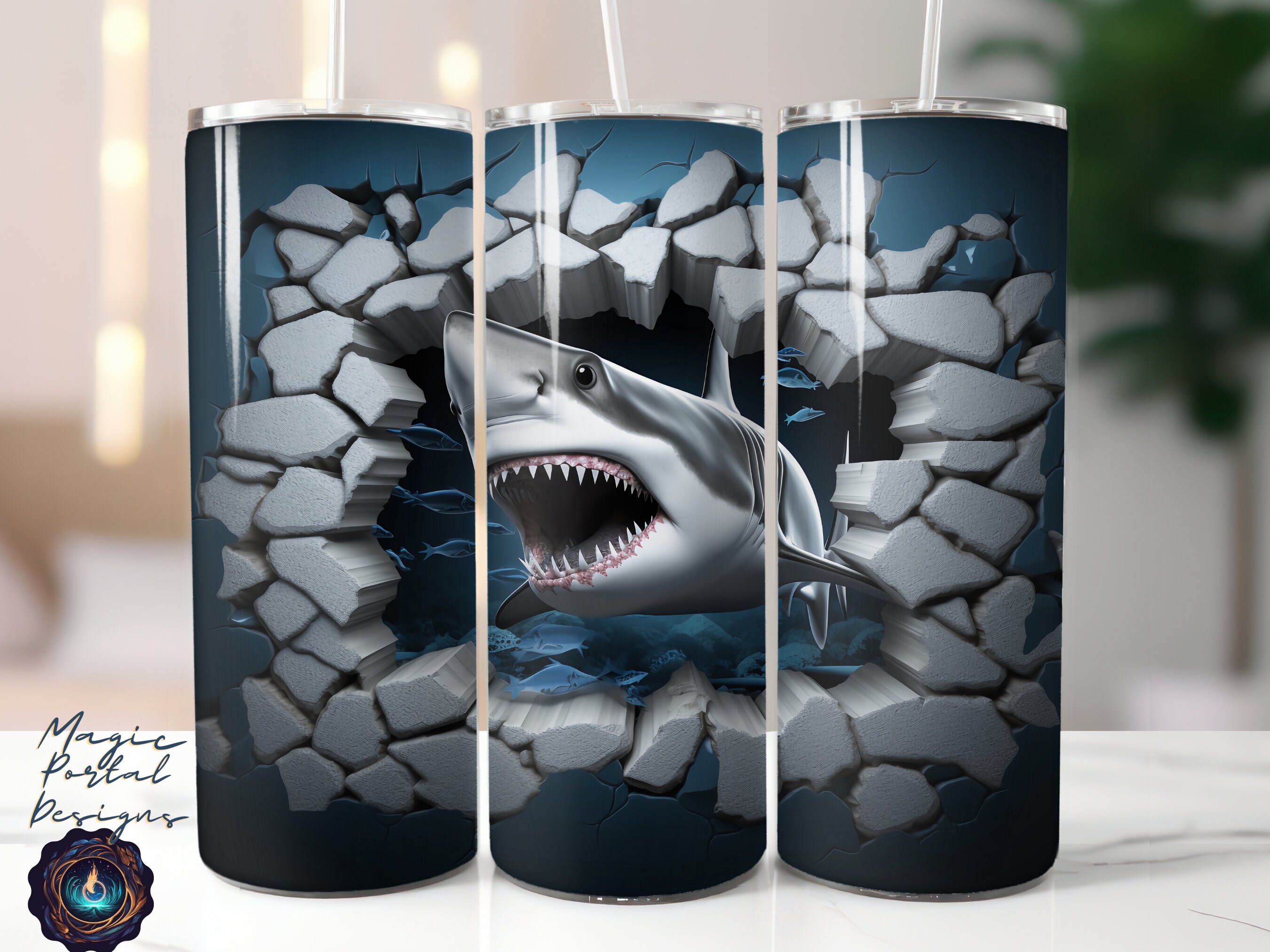 Sharkcore 3d Tumbler Wrap Ocean Inspired Bundle of 16 - Etsy
