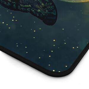 Lunar Moth Mouse Pad, Starlit Night Sky Design, Mystical Nature Desk ...