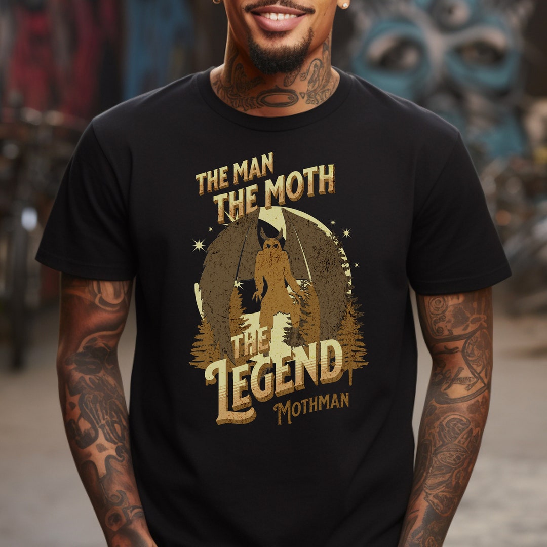 Mothman Shirt, Monster Shirts, Man Moth Legend, Supernatural Shirt ...