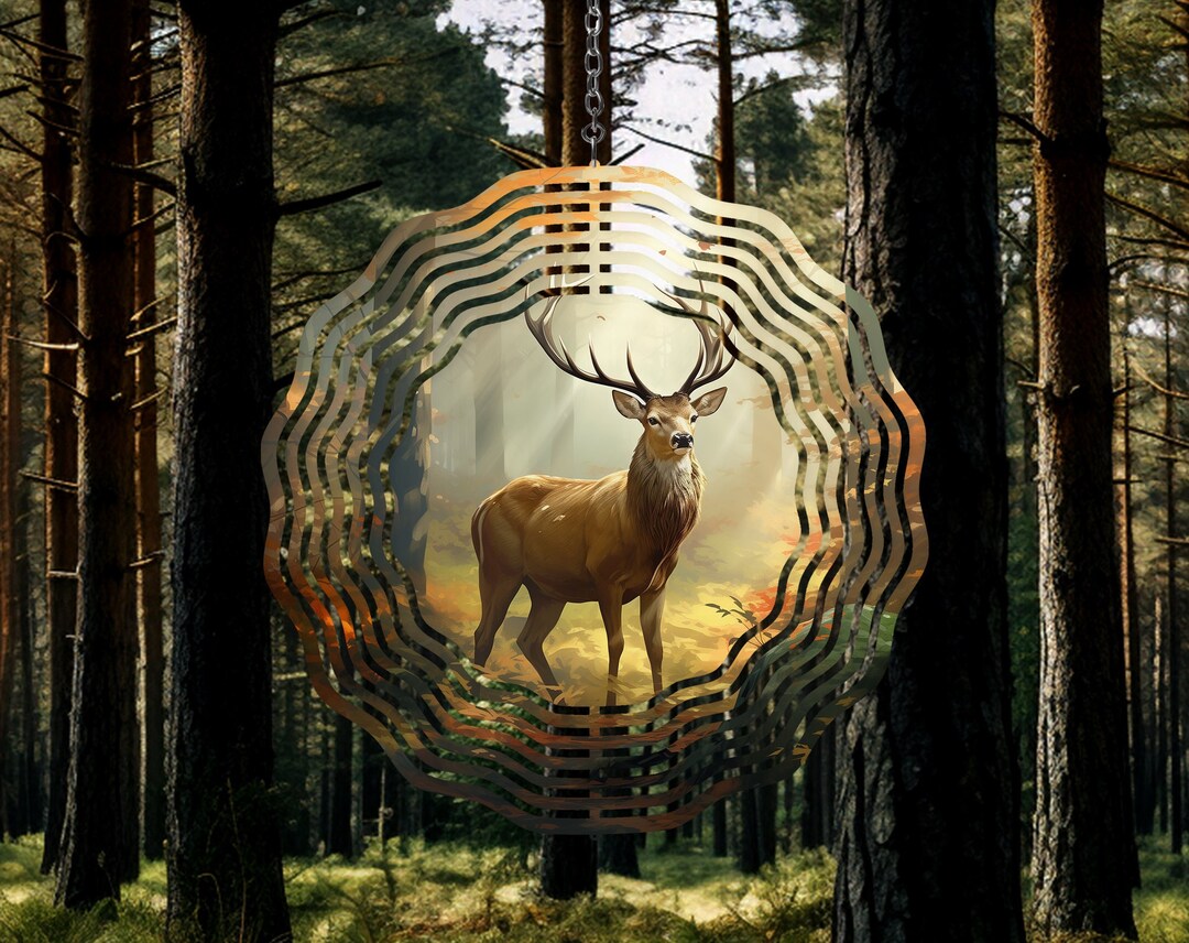 Deer Wind Spinner PNG, Wind Spinner Sublimation Design, Deer ...