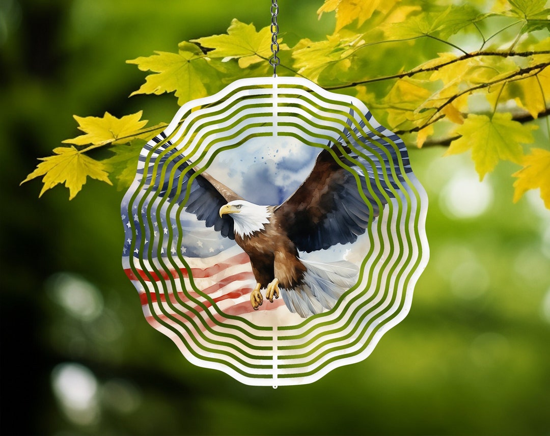 USA Eagle Wind Spinner PNG, Eagle Wind Spinner Sublimation Design ...