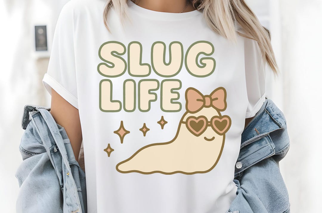 Slug Life PNG, Funny Kawaii Clipart Design, Messy Coquette Swampcore ...