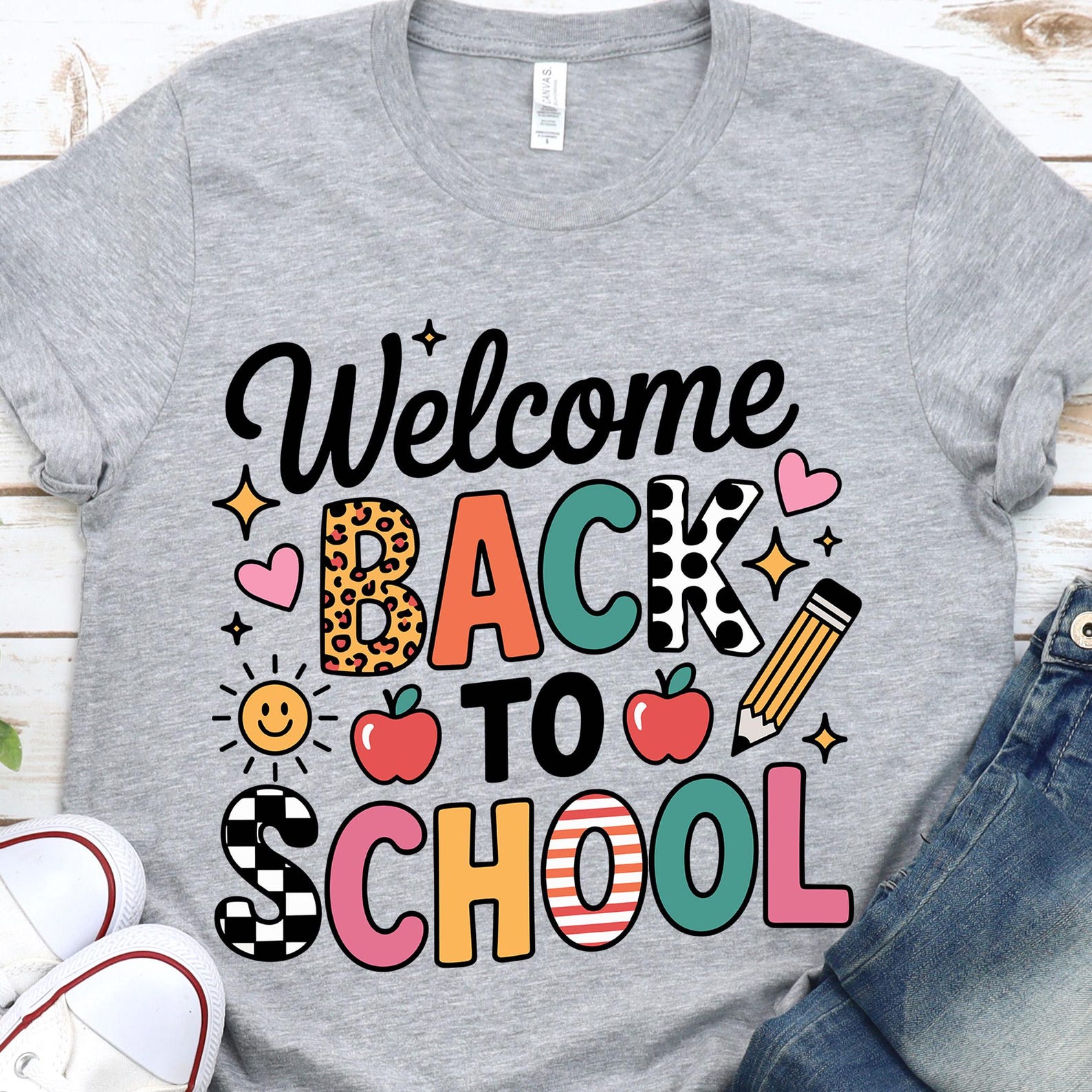 Back to School PNG, Welcome Back to School Shirt, Teacher Shirt PNG ...