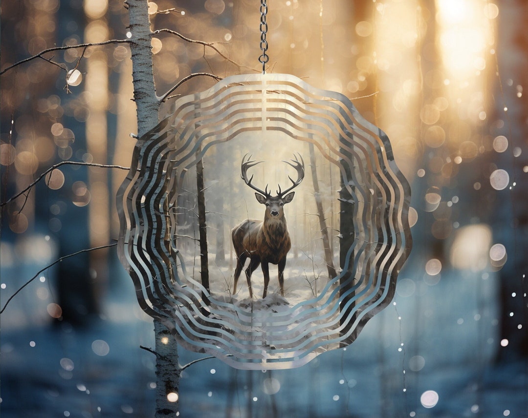 Deer Wind Spinner PNG, Wind Spinner Sublimation Design, Deer ...