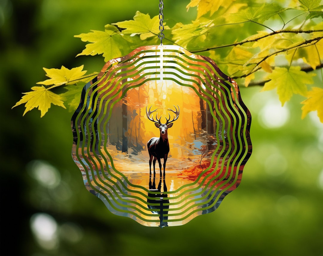 Deer Wind Spinner PNG, Wind Spinner Sublimation Design, Deer ...