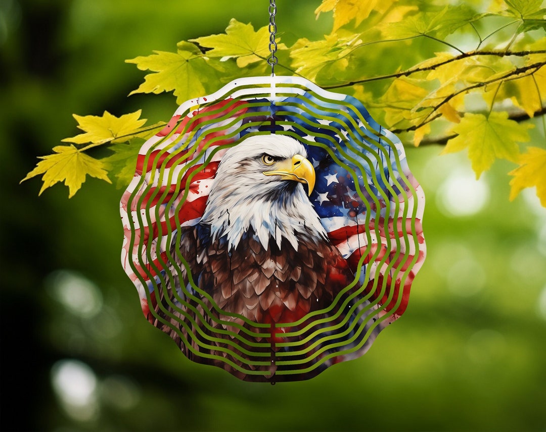 USA Eagle Wind Spinner PNG, Eagle Wind Spinner Sublimation Design ...