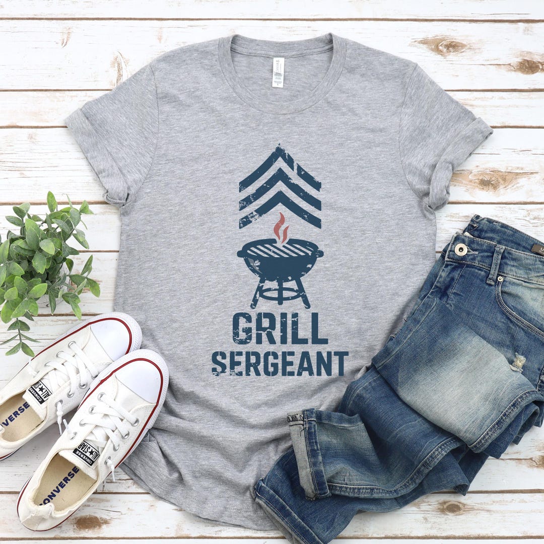 Grill Sergeant PNG, Funny BBQ Clipart Design, Military Stencil Font ...