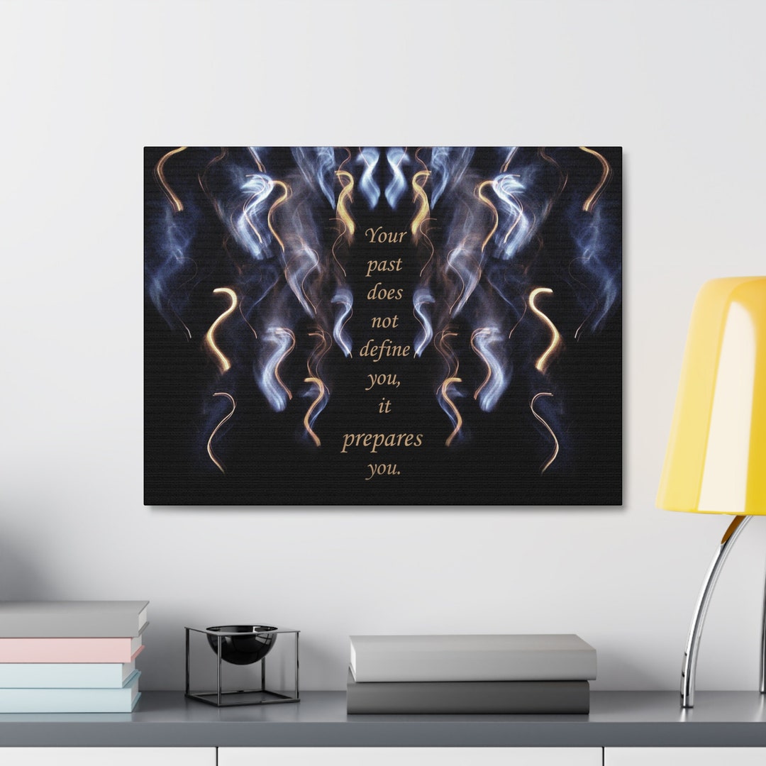 Grey Motivational Wall Art Canvas Print Unique Abstract - Etsy