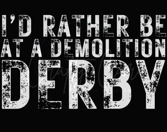 Demolition Derby - PNG - Etsy