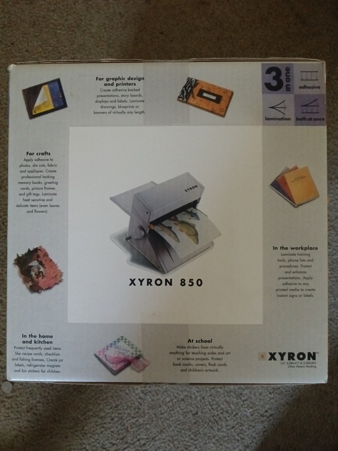 Xyron 850 Laminating Laminator Adhesive Application System NEW - Etsy