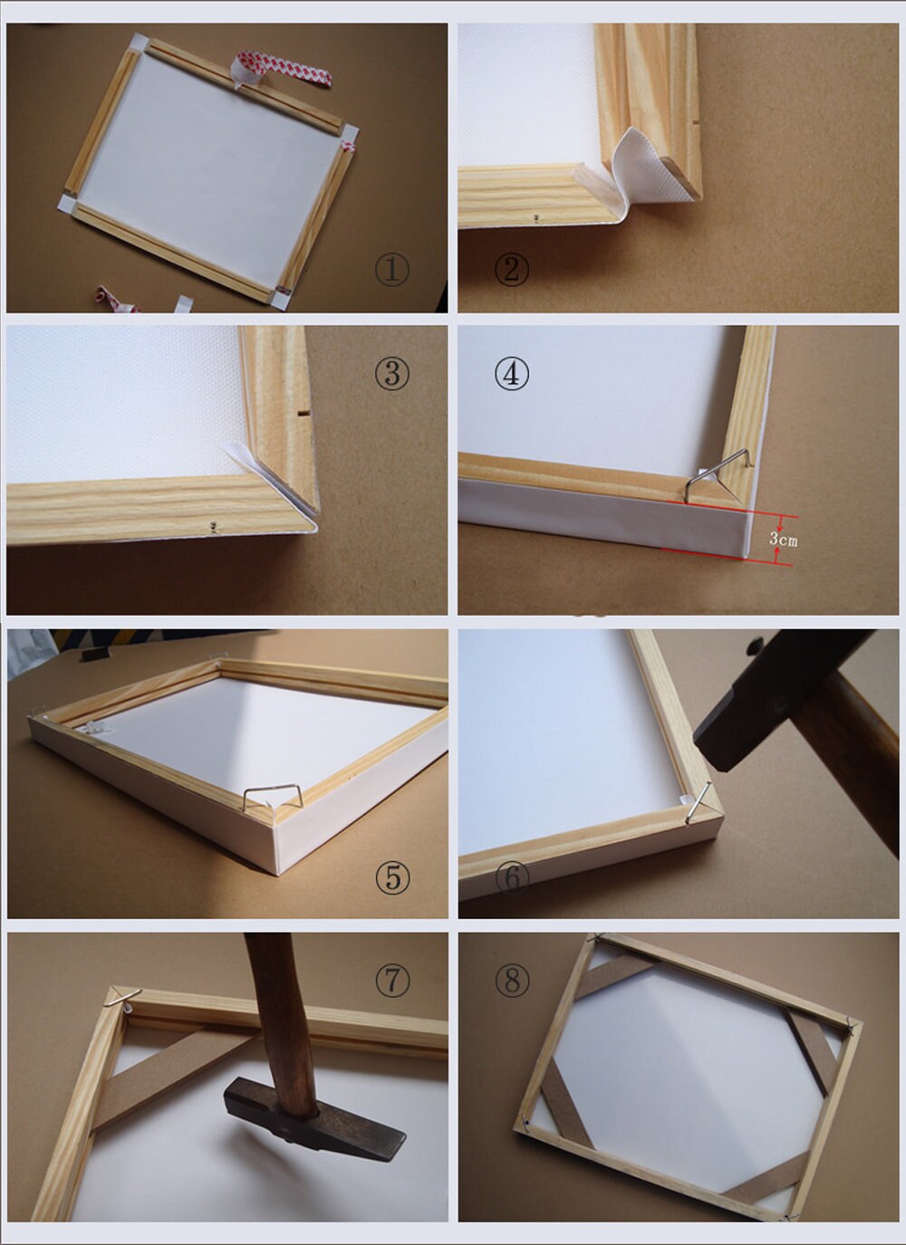Brand Large Size Wood Frame for Canvas Painting Picture Factory Provide ...