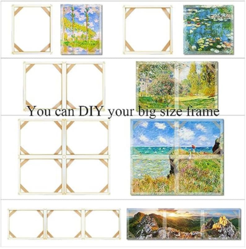 Brand Large Size Wood Frame for Canvas Painting Picture Factory Provide ...