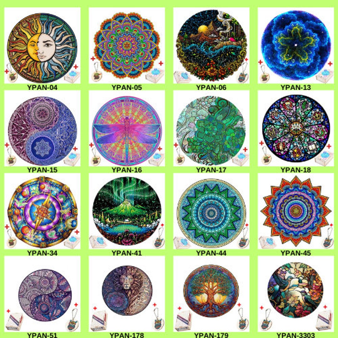 Elegant Shape Mysterious Disc Wooden Animal Puzzles Colorful ...