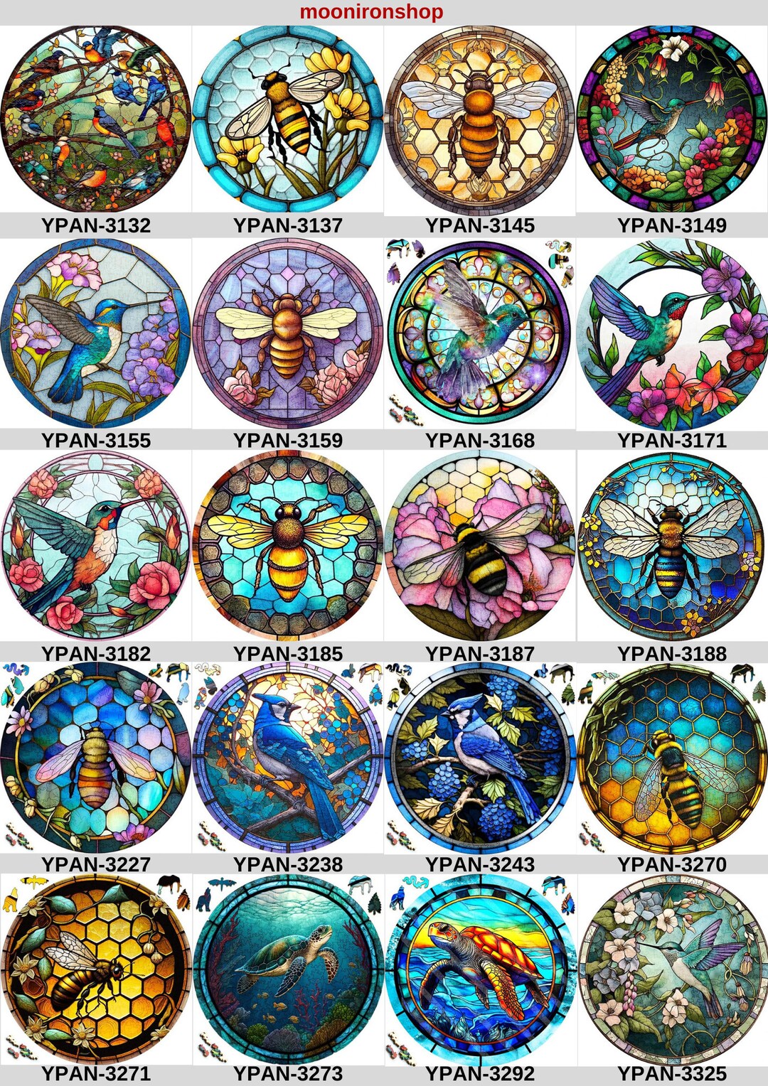 Birds-bees-sea Creatures Themed Jigsaw Puzzles Creative and Educational ...