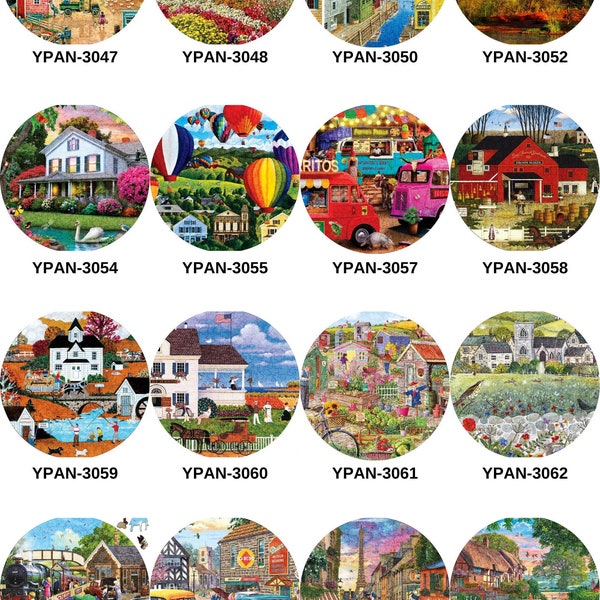 Round Jigsaw Puzzle - Etsy