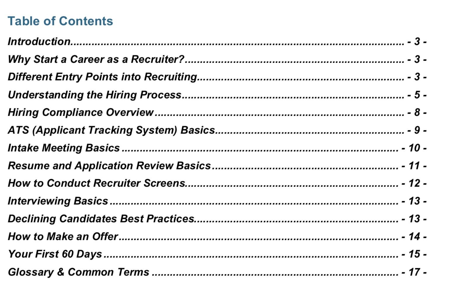 Recruiter 101: A Comprehensive Guide to Starting Your Career [2023] - Etsy