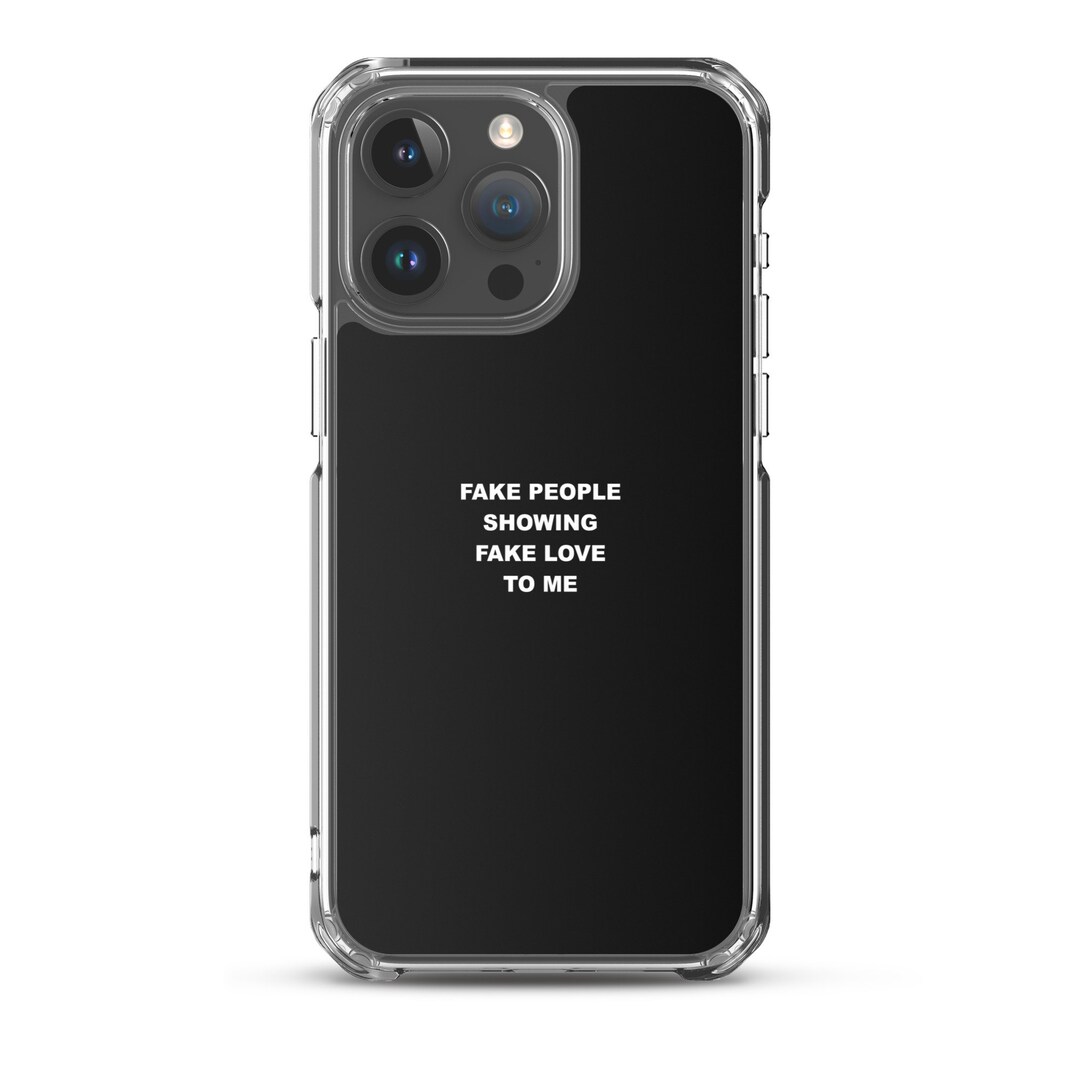 Black "fake People Showing Fake Love to Me" Case for Iphone. Cactus ...