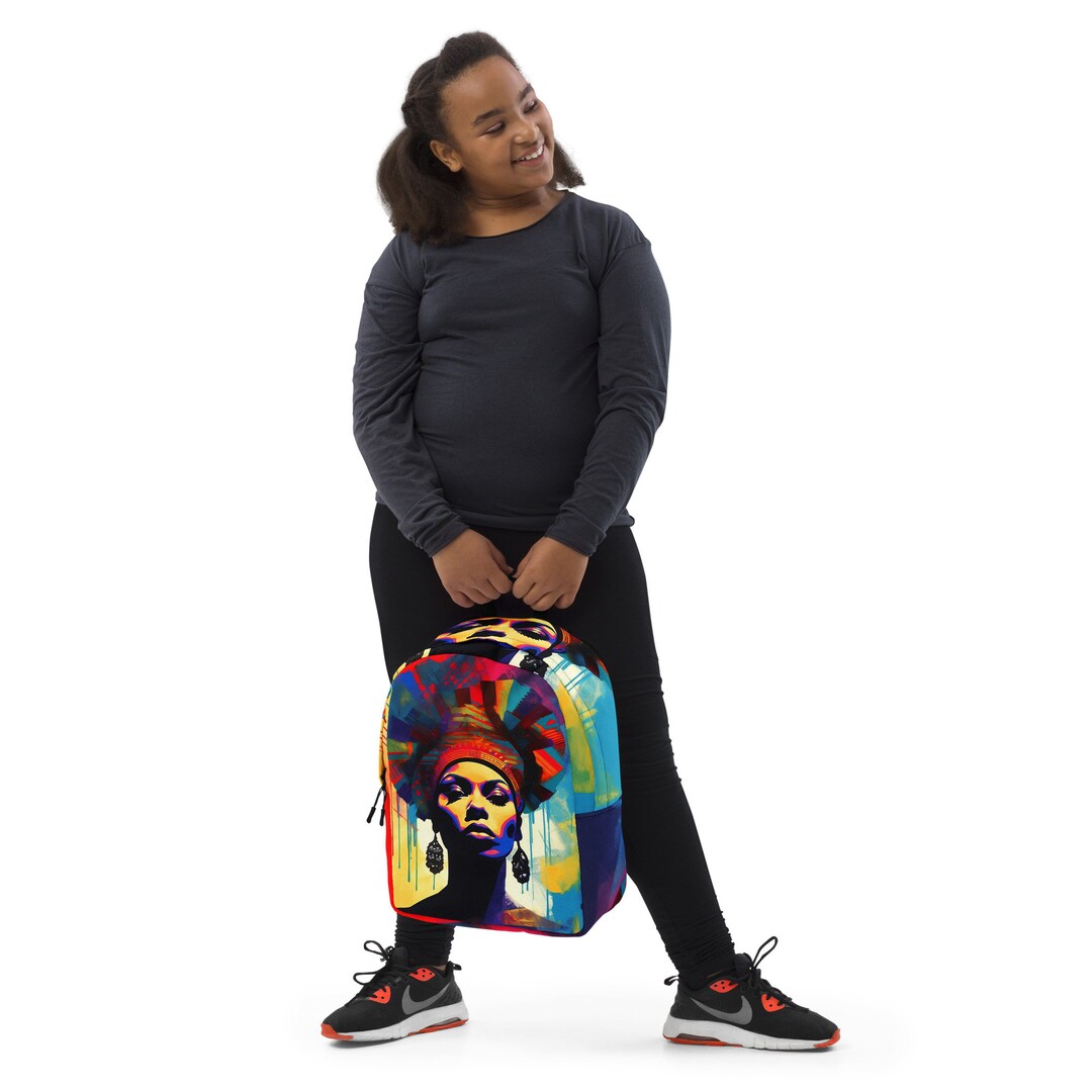 African Queen Basquiat Style Backpack - Etsy