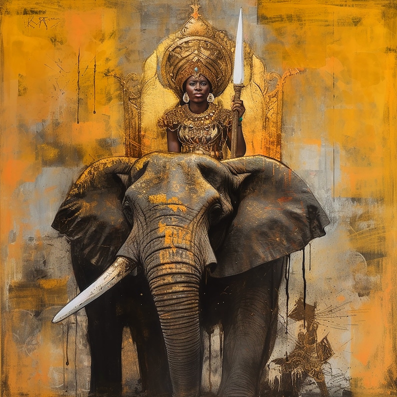 African Queen Portrait 2 - Etsy