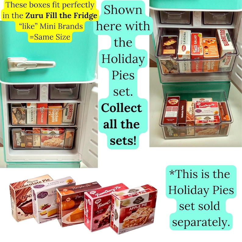 Miniature Groceries Printable for Zuru Fill the Fridge = Mini Grocery ...