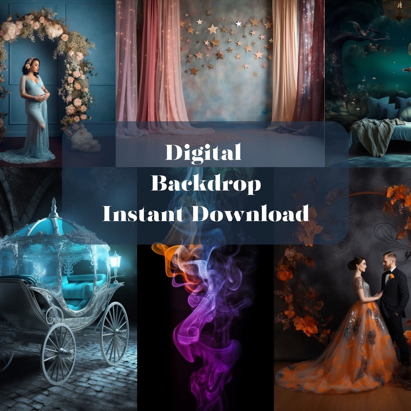 Digital Backdrop - Etsy