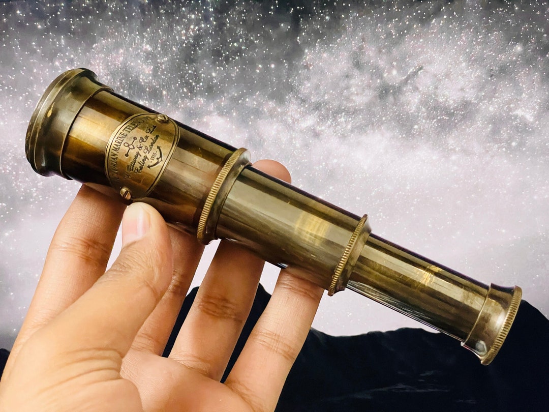 Brass Pocket Working Telescope - 6 Inches Spyglass | Unique Gift for ...