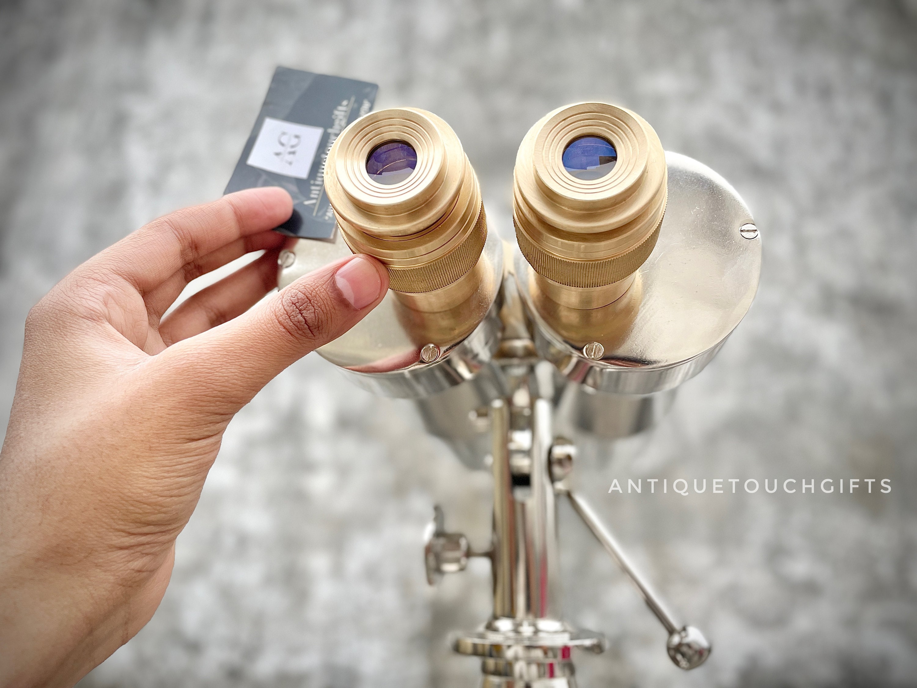 Victorian Marine : Binocular With Tripod Stand Naval Big Eye Binocular ...