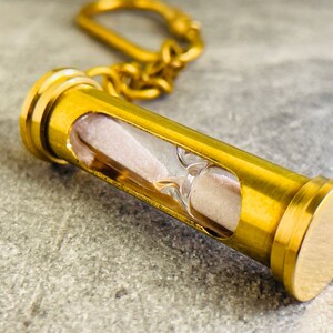 Buy 1 Get 1 Free | Functional Sand Timer Keychain Hourglass - Brass ...