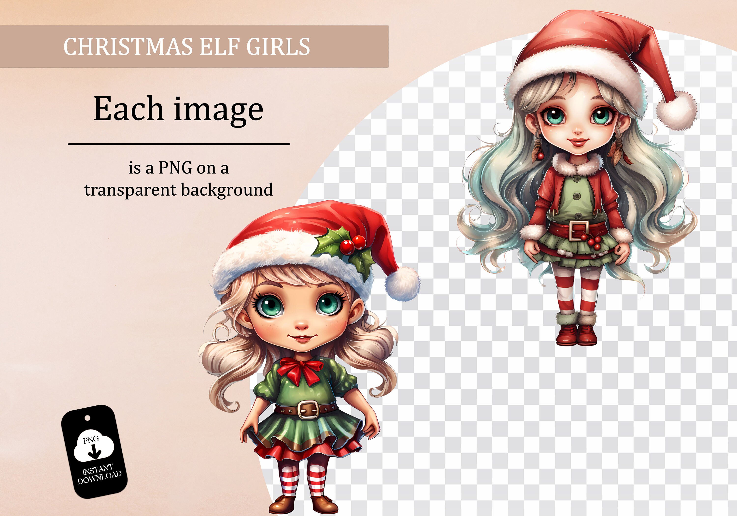 Watercolor Christmas Elf Bundle Clipart Christmas Elves - Etsy