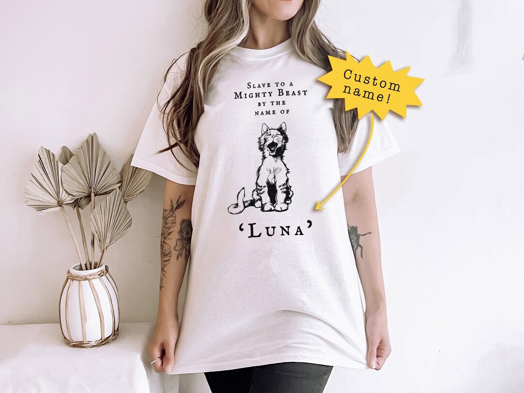 Custom Funny Cat Tshirt Custom Pet Name Funny Custom Pet Shirt ...