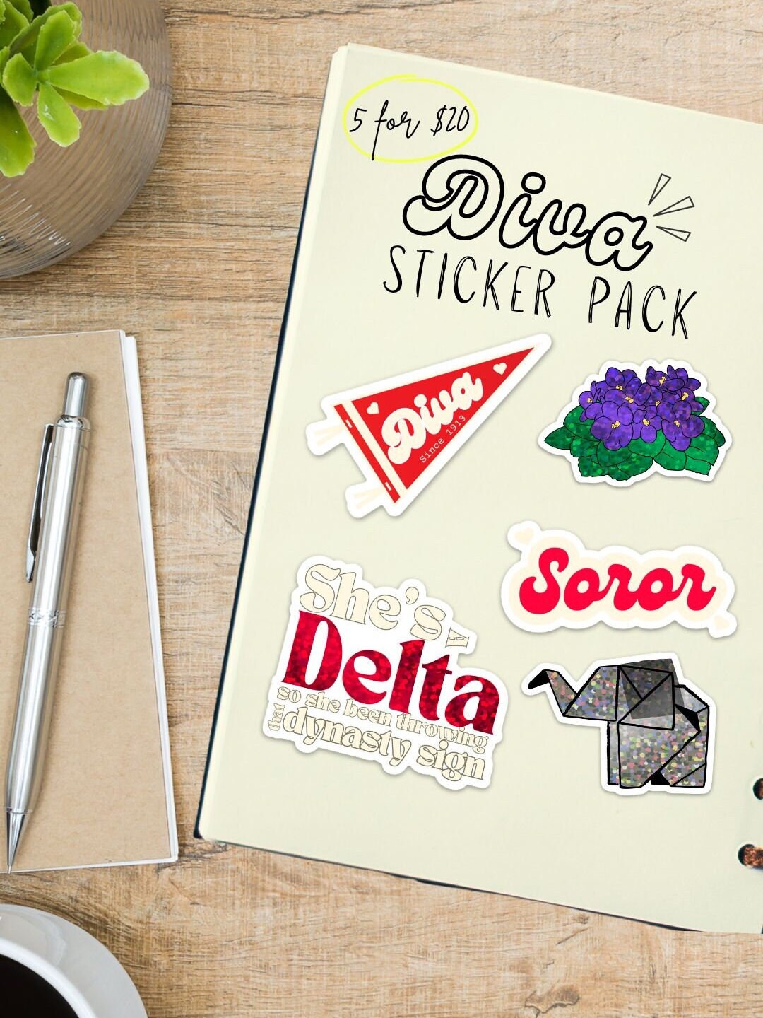 Diva Sticker Pack - Etsy