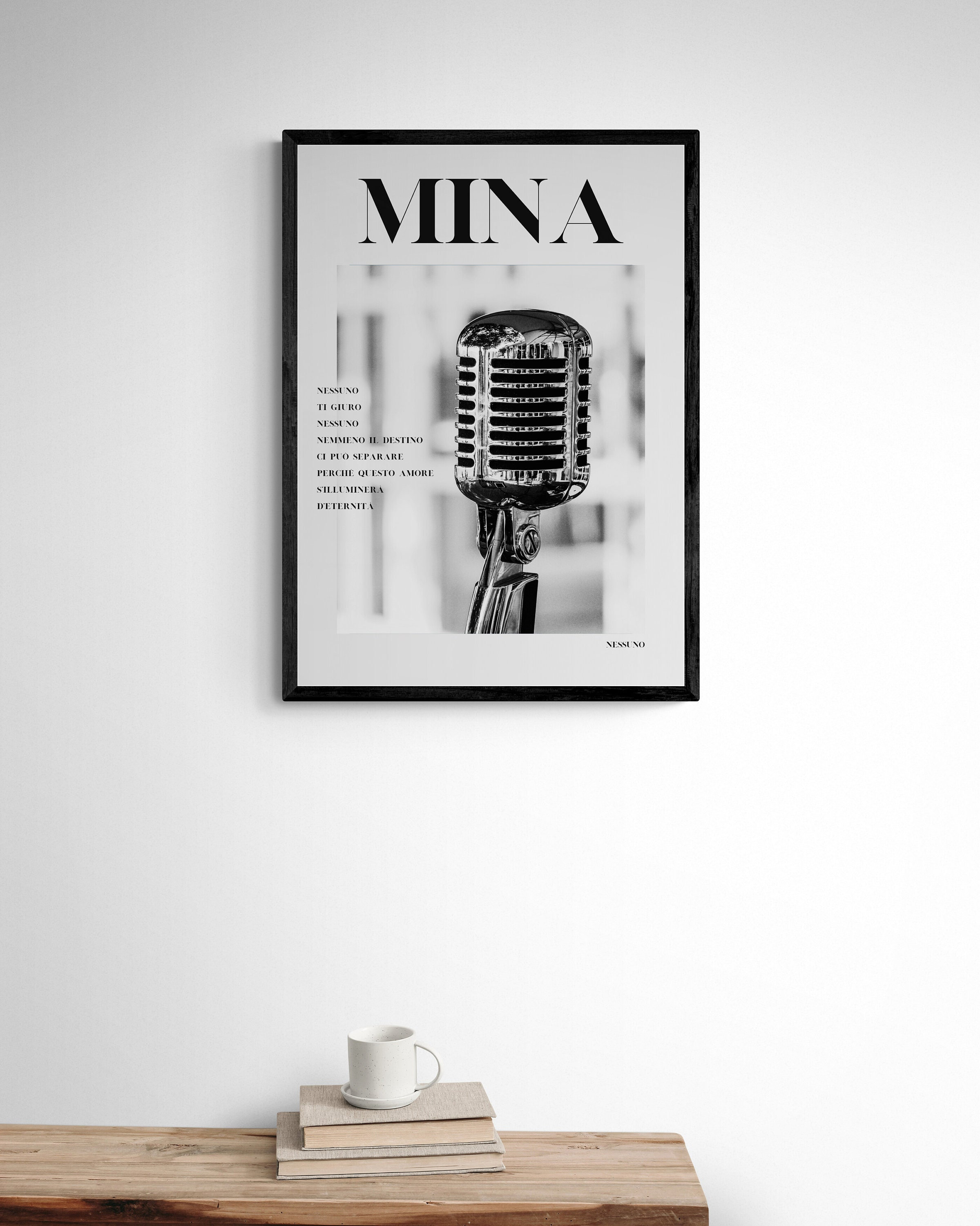 Mina Italian Singer Song Lyrics Quote 'nessuno' Music - Etsy
