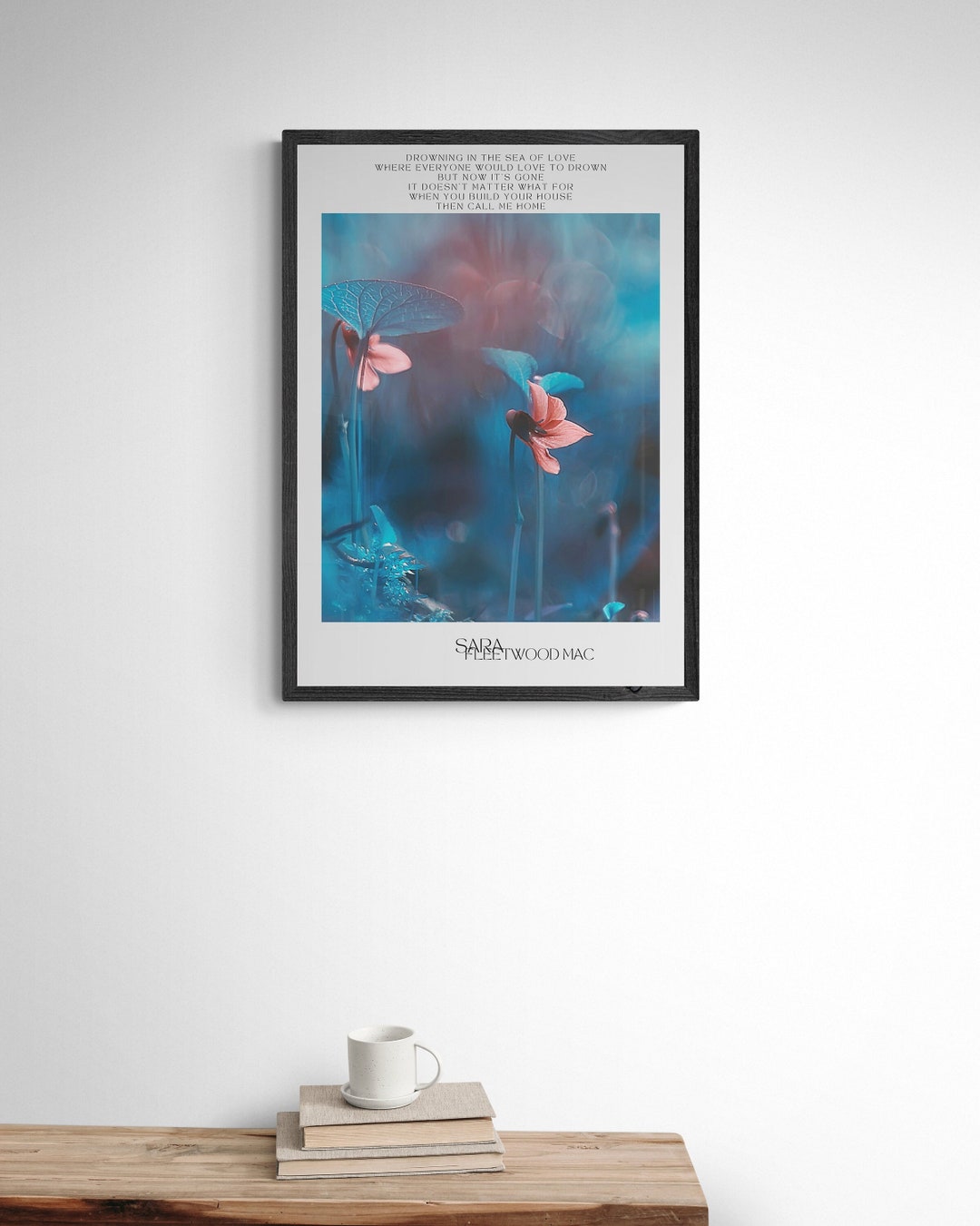 Inspired Music Poster, Sara Poster: Vintage 70's Music Art Print for ...