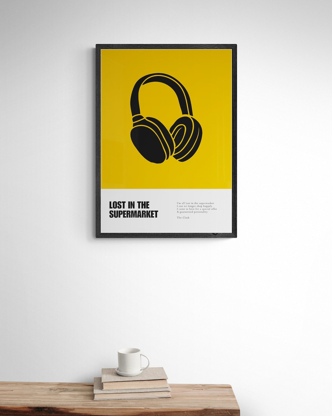 Poster Lyrics Quote of lost in the Supermarket, Music Poster Dorm Room ...