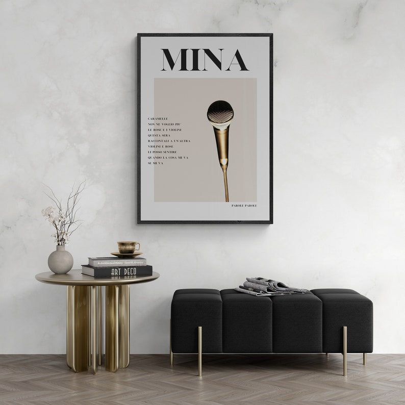 Mina Italian Singer Song Lyrics Quote 'parole Parole' - Etsy