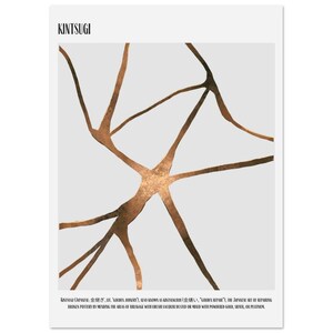 Wabi Sabi Kintsugi Noren Art Japanese Zen Decor Earth Tones and Gold Leaf Palette Contemporary ...