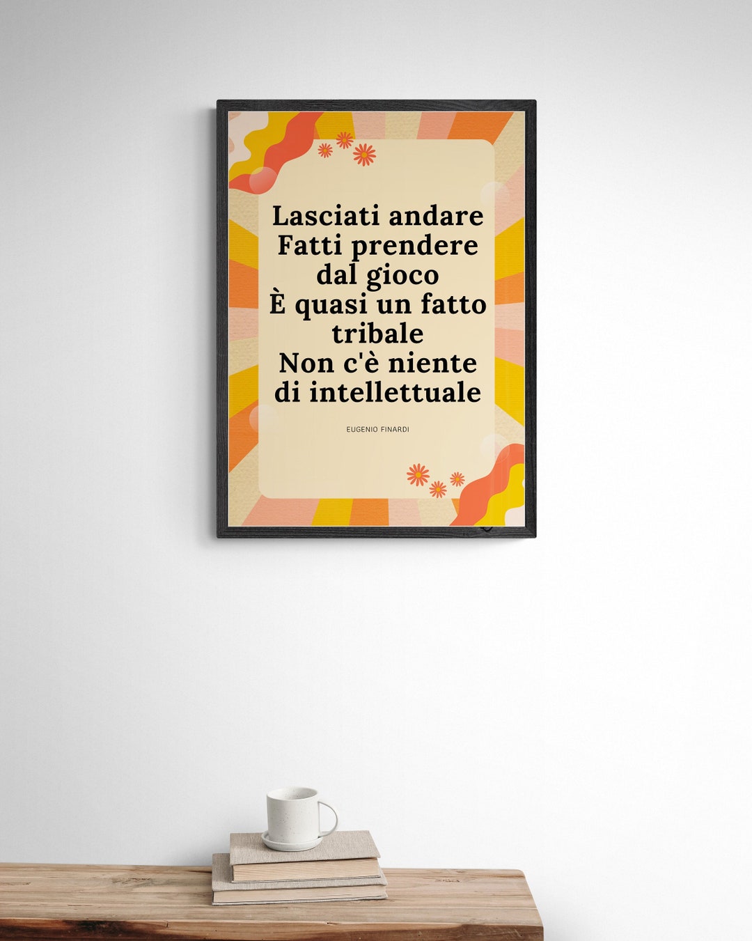 Inspired Italian Music Poster, Poster 'lasciati Andare' Vintage '70s ...