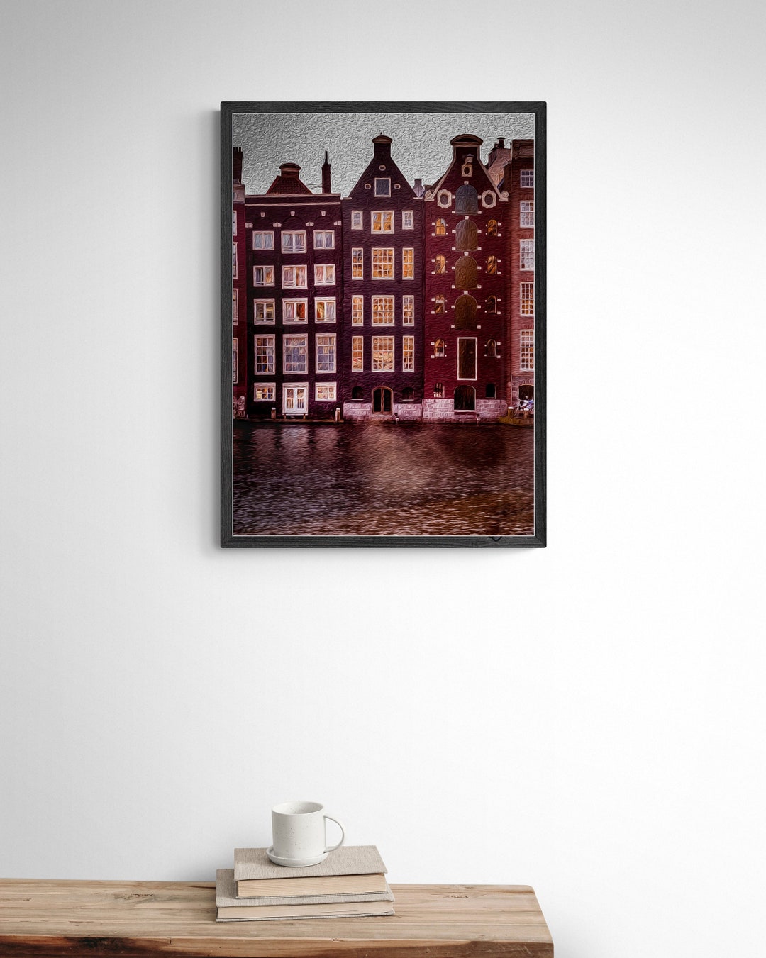 Amsterdam Real Photo Print Canal Houses Fine Art Wall Art, European ...