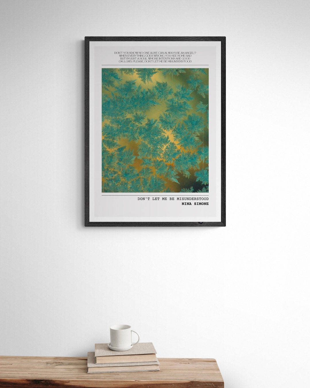 Don't Let Me Be Misunderstood Lyrics Print Nina Simone Music Poster ...